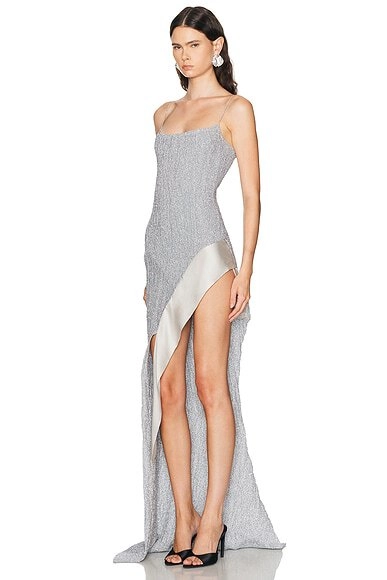 Burc Akyol Mila Lurex Gown
