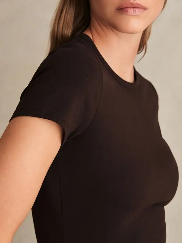 REISS Stretch-cotton Crew-neck T-shirt