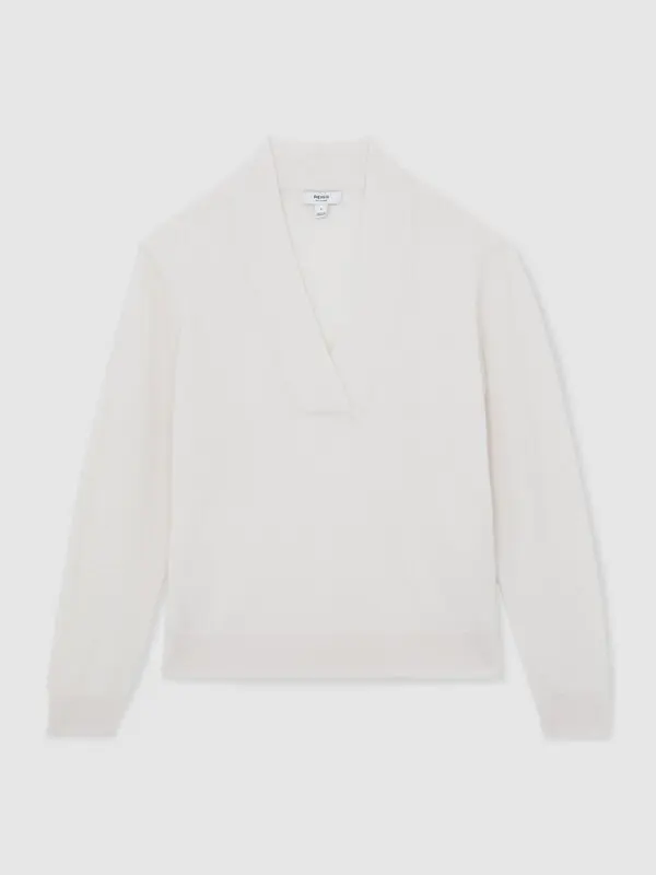 REISS Cashmere V-neck Jumper
