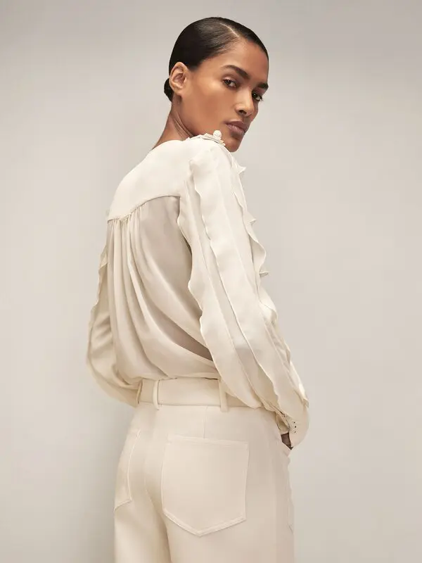 REISS Royal Ballet Ruffle Blouse