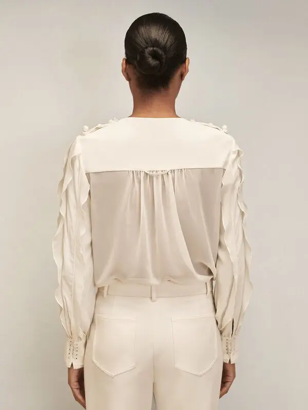 REISS Royal Ballet Ruffle Blouse