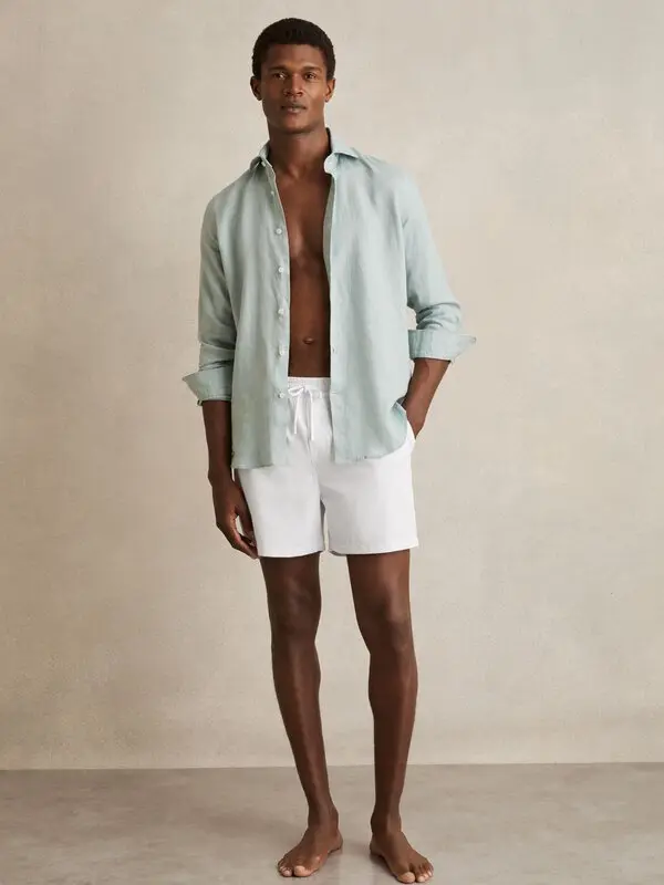 REISS Drawstring Swim Shorts