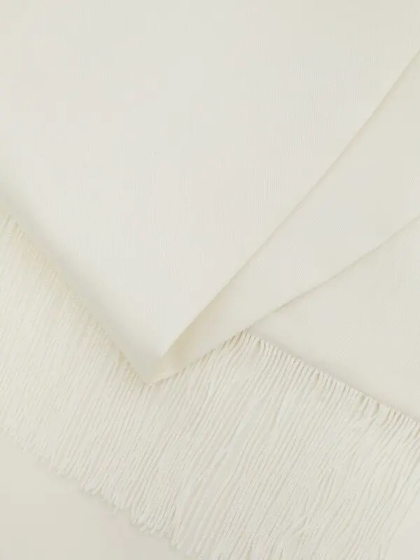 REISS Silk Fringed Scarf