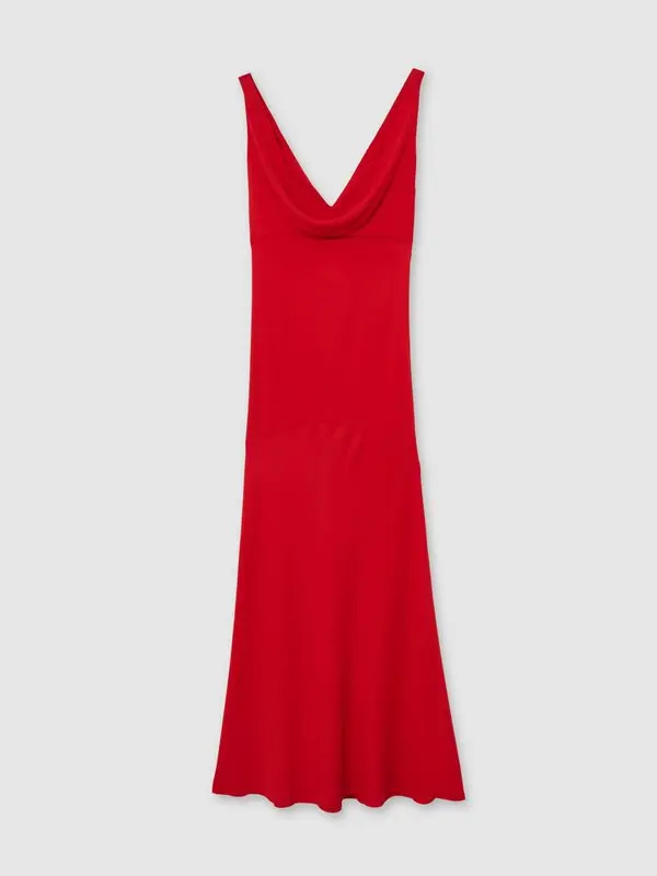 REISS Cowl-neck Sleeveless Maxi Dress