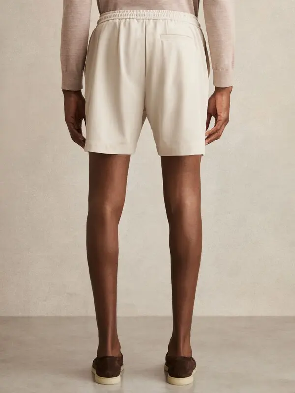 REISS Textured Drawstring Shorts