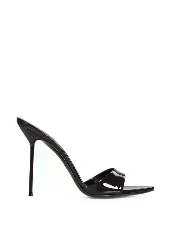 Paris Texas Patent Finish Stiletto Heel Mules