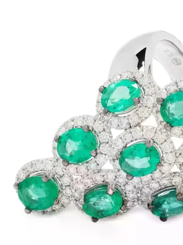 STEFERE Aurore Emerald And Diamond Ring