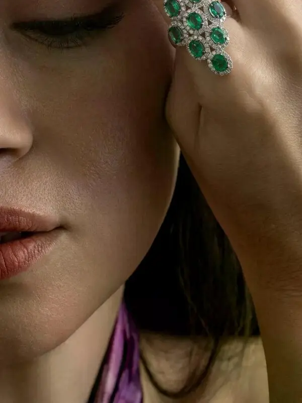 STEFERE Aurore Emerald And Diamond Ring