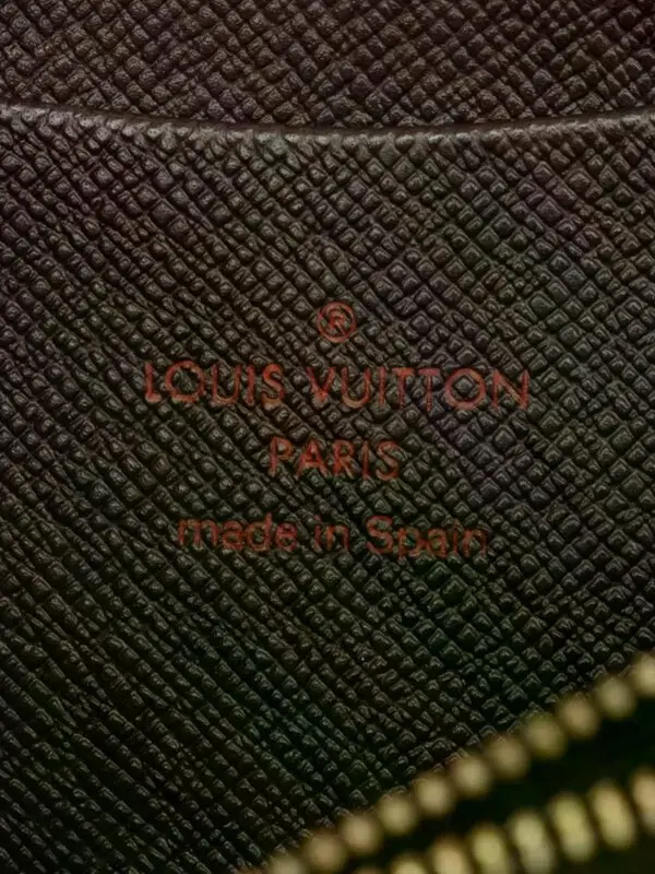 LOUIS VUITTON 2002 Damier Ebene Zippy Wallet Long Wallets - Brown