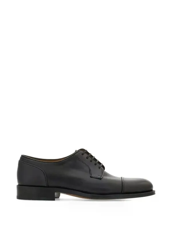FERRAGAMO Derby Shoes With Stitching Detail
