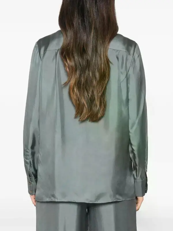 Zimmermann Pussy-bow Collar Shirt With Tassel Detail - Blue
