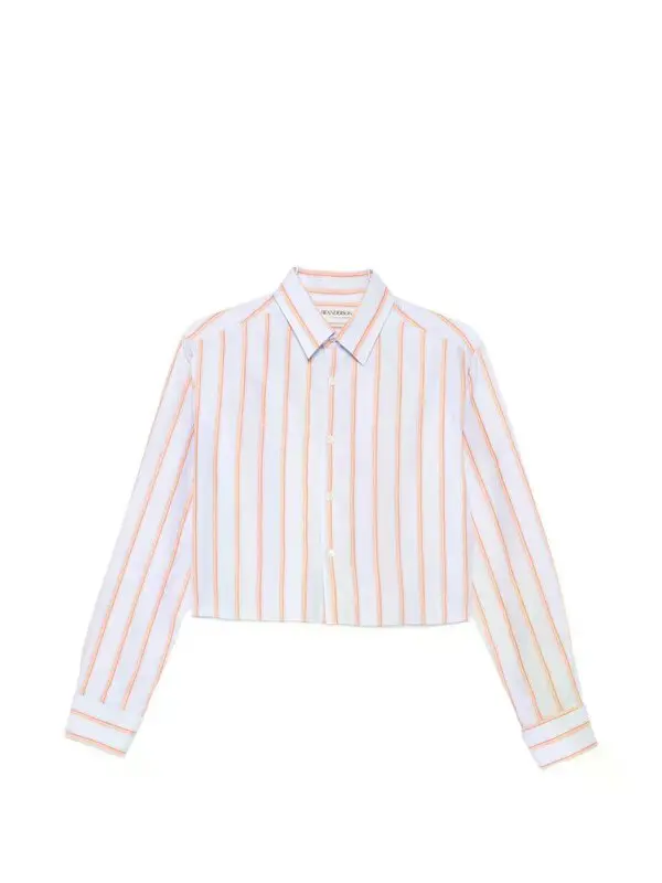 JW Anderson Striped Cropped Shirt