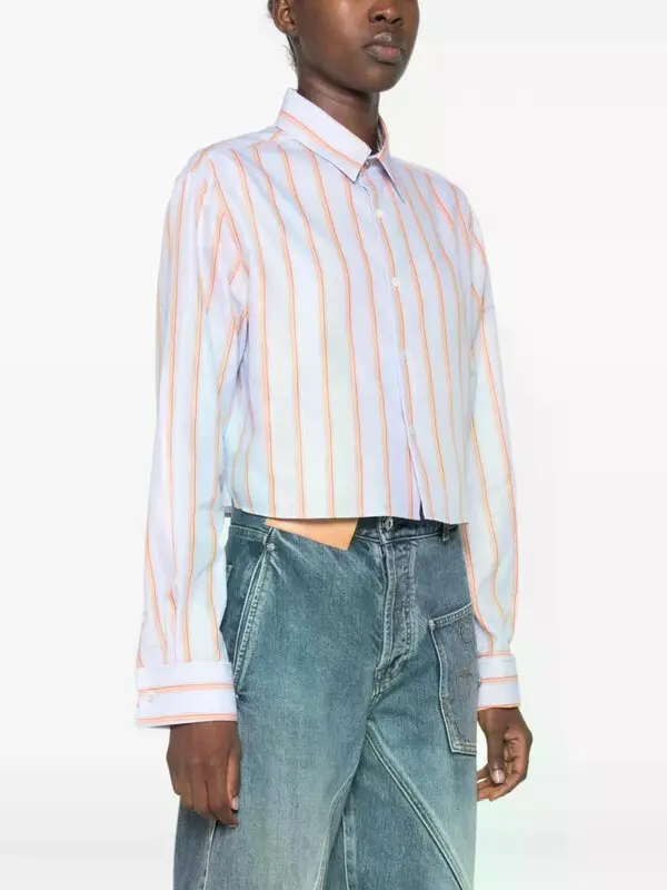 JW Anderson Striped Cropped Shirt