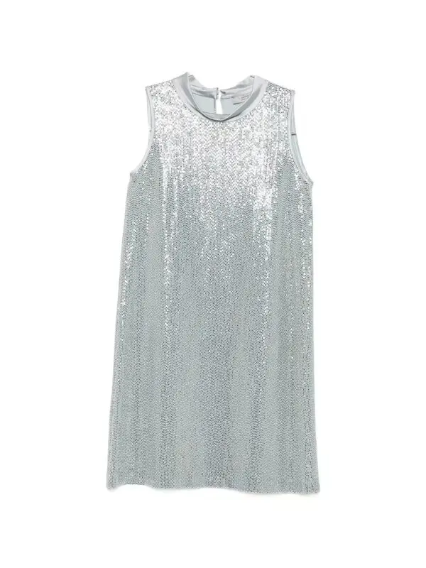 D.exterior Sequin-embellished Sleeveless Dress