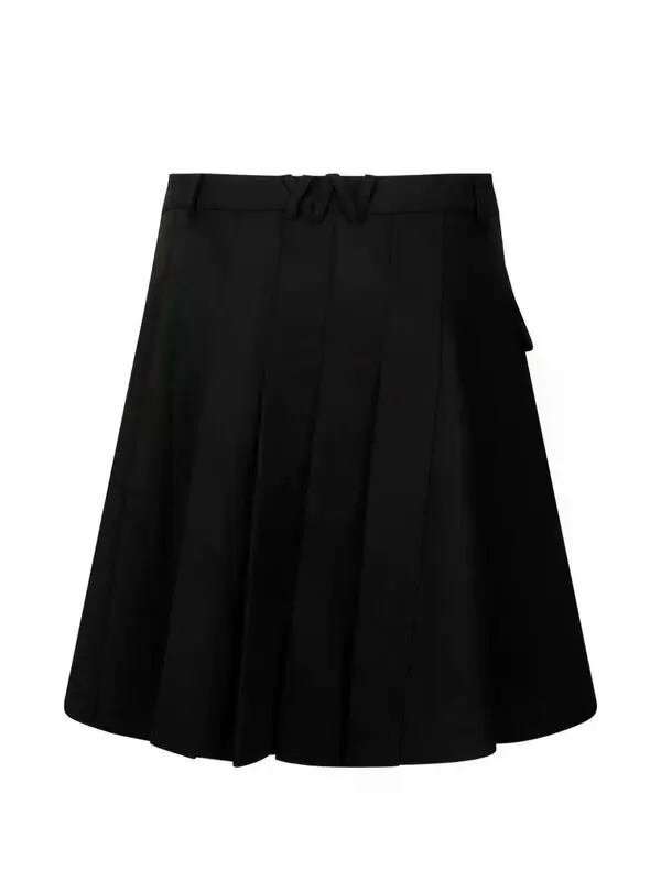 NACHE Asymmetric Pleated Mini Skirt