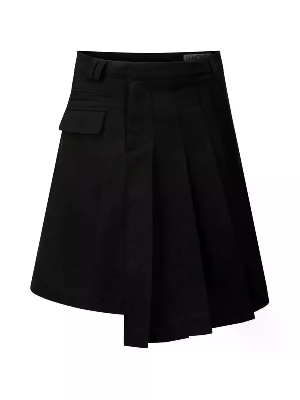 NACHE Asymmetric Pleated Mini Skirt