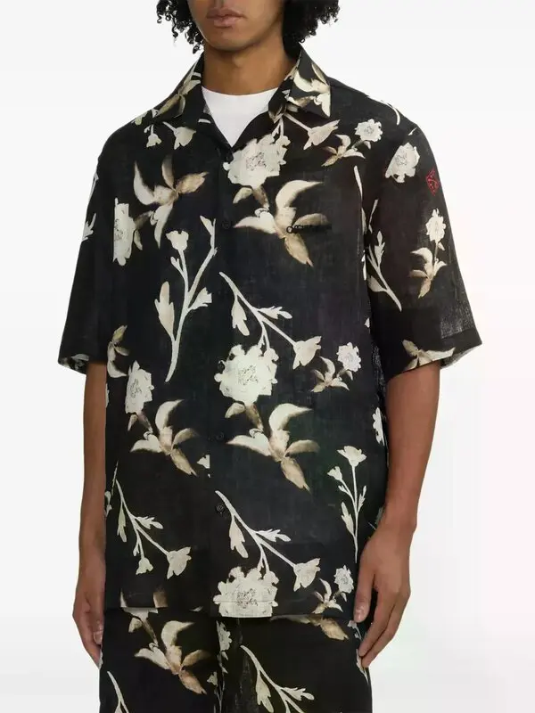 Off-White Floral-print Shirt