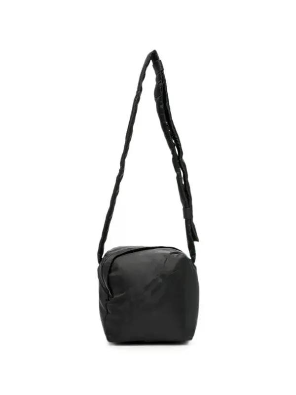 Y3 Padd Logo-print Padded Messenger Bag - Black