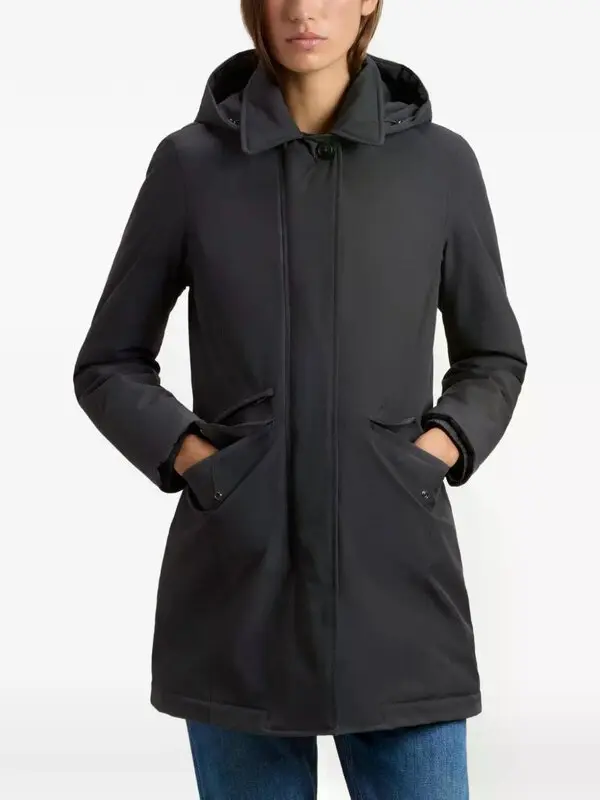 Woolrich Removable-hood Parka Coat