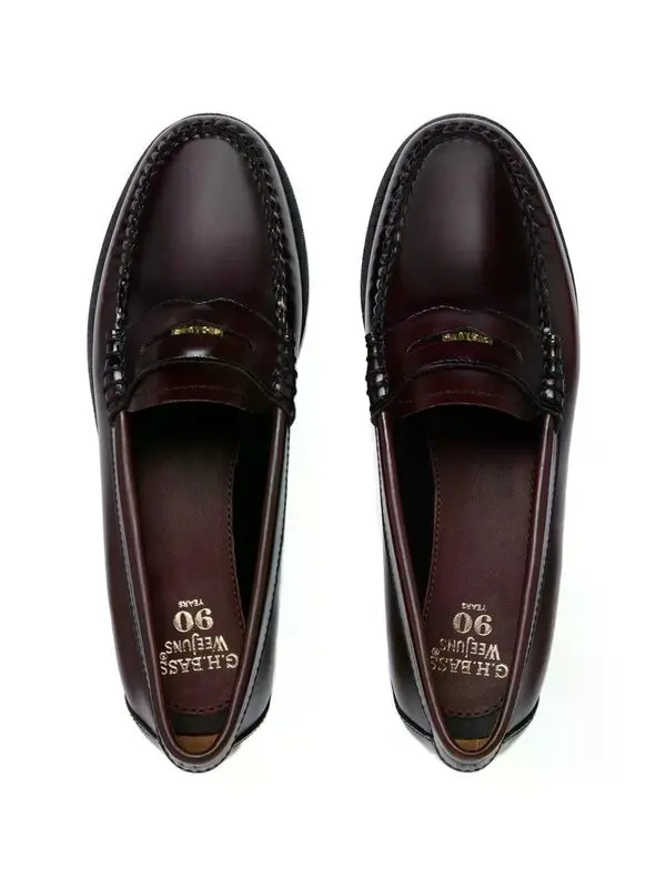 G.H.BASS Weejuns Anniversary Penny Loafers - Red