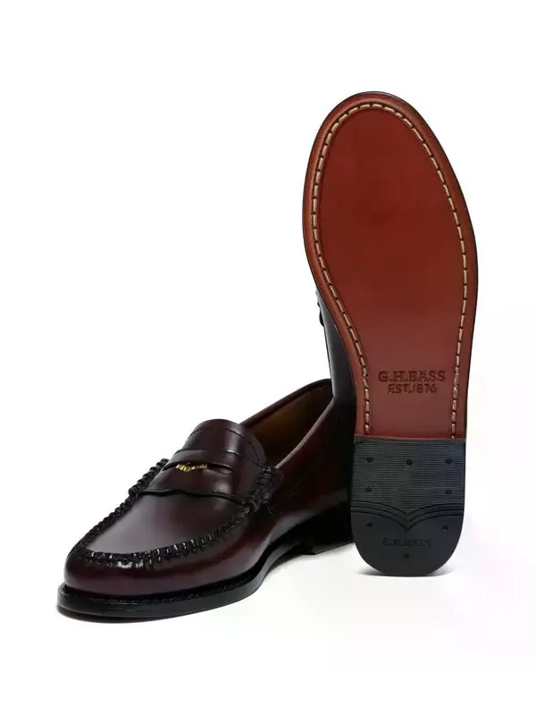 G.H.BASS Weejuns Anniversary Penny Loafers - Red
