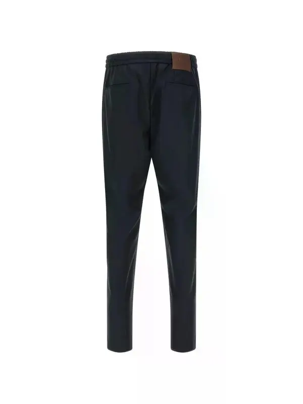 Kiton Pinched-front Tapered Trousers