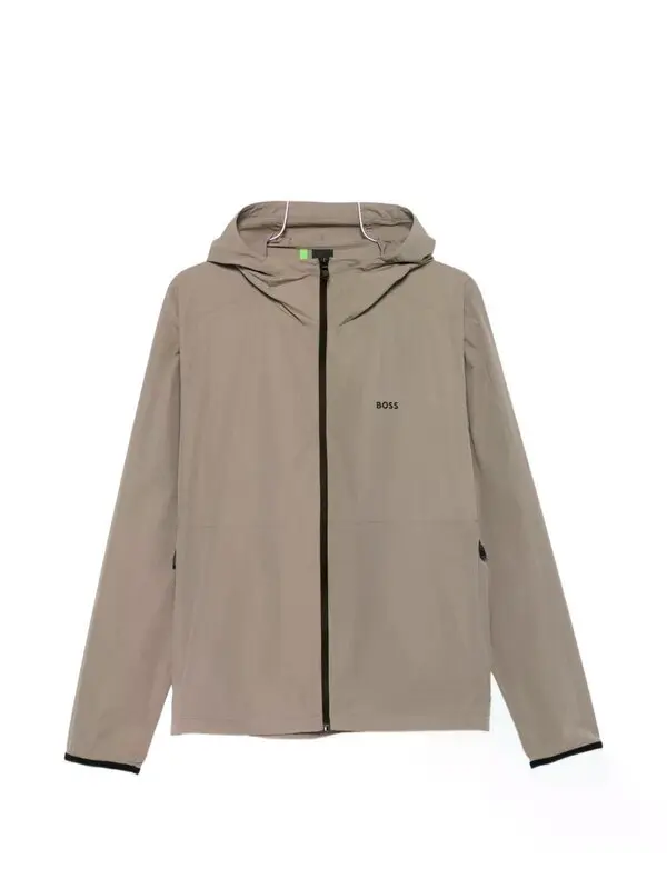 BOSS Hooded Logo-print Jacket