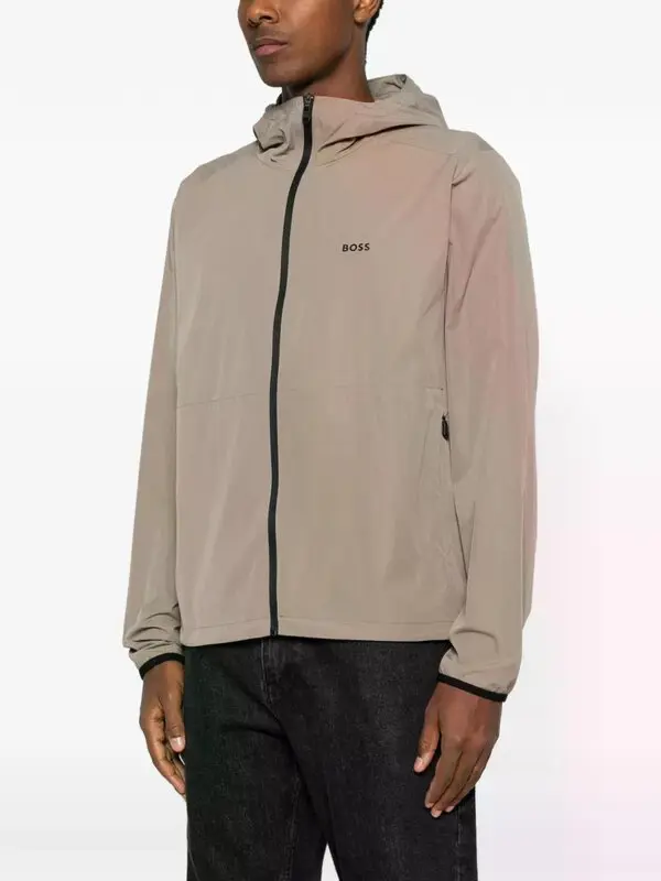 BOSS Hooded Logo-print Jacket