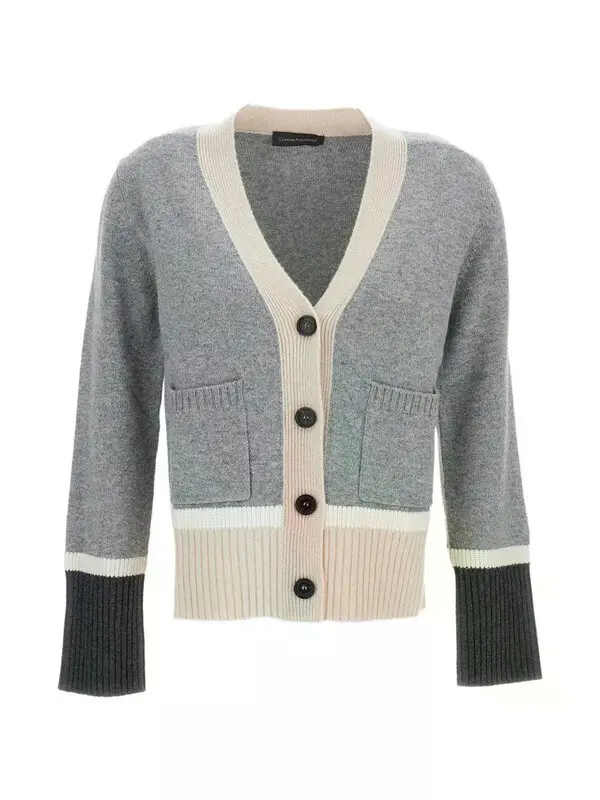 Lorena Antoniazzi Colour-block V-neck Cardigan