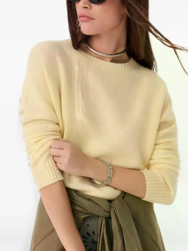 KUJTEN Amelie Crew-neck Drop-shoulder Sweater