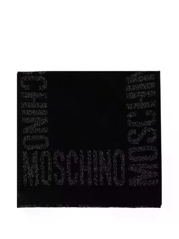 Moschino Logo-print Lurex Scarf