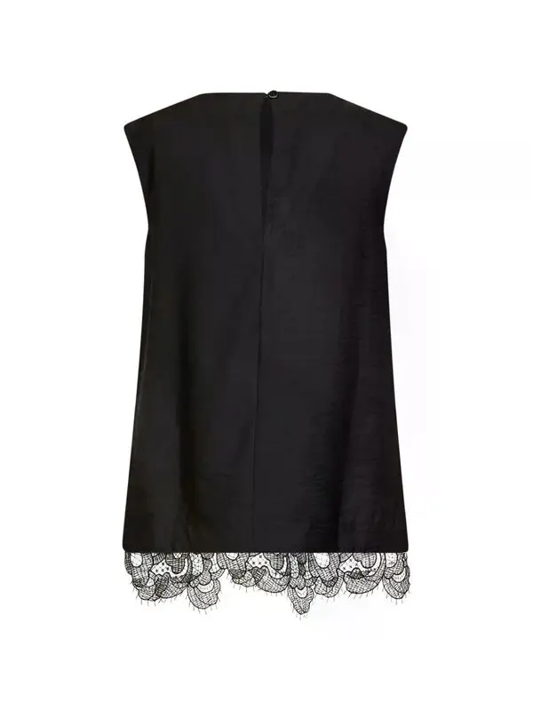 Studio Nicholson Scalloped Lace-insert Blouse