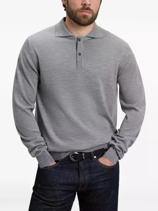 Woolrich Virgin Wool Polo Sweater