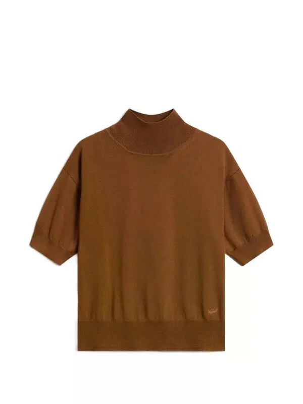 Woolrich High-neck Short-sleeve Sweater - Brown