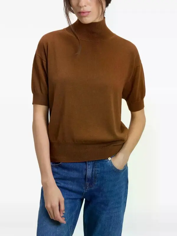 Woolrich High-neck Short-sleeve Sweater