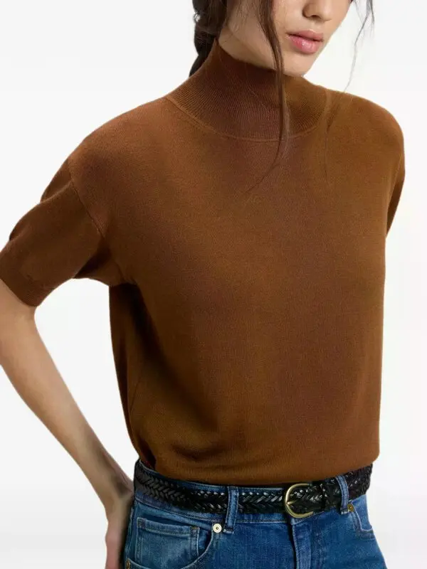 Woolrich High-neck Short-sleeve Sweater