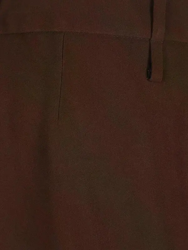 Ermanno Scervino Belt-loop Pressed-crease Trousers - Brown