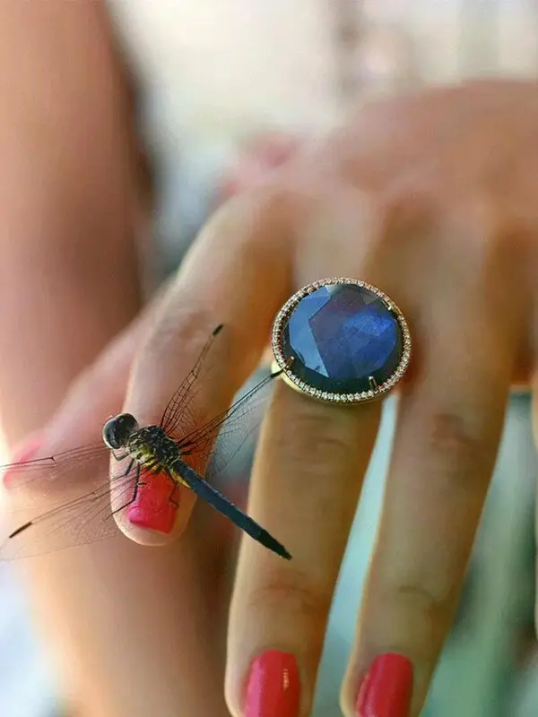 Irene Neuwirth Labradorite And Diamond Ring