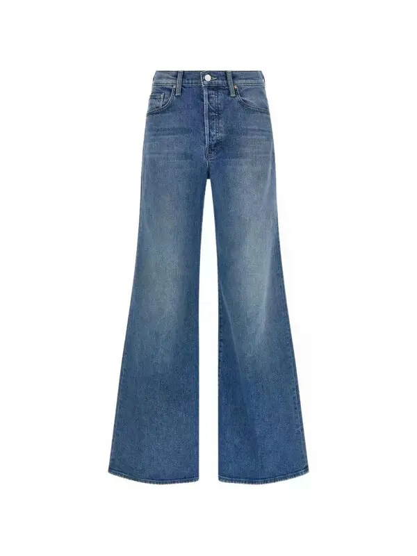MOTHER The Tomcat Roller Sneak Wide-leg Jeans - Blue
