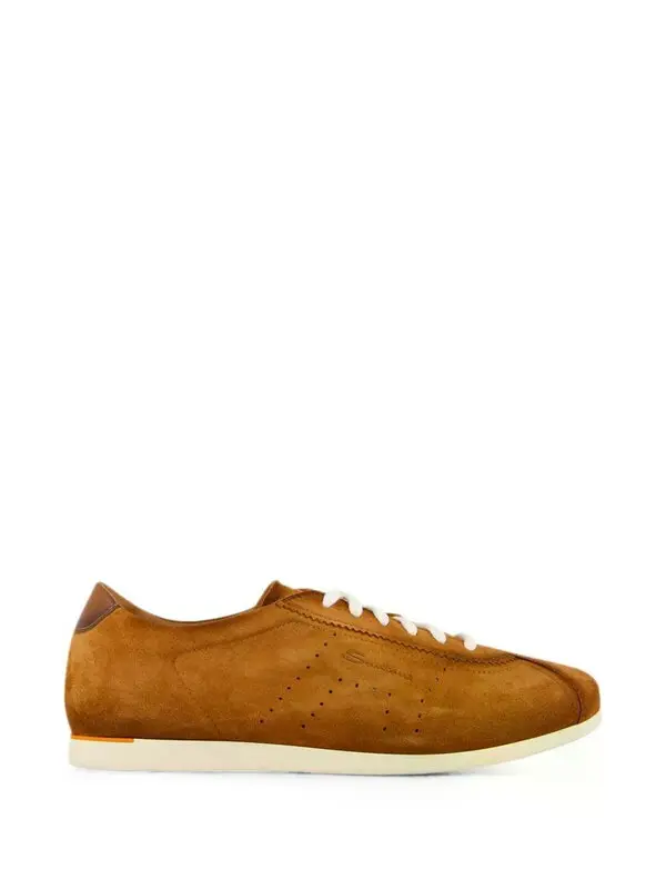 Santoni Suede Low-top Sneakers