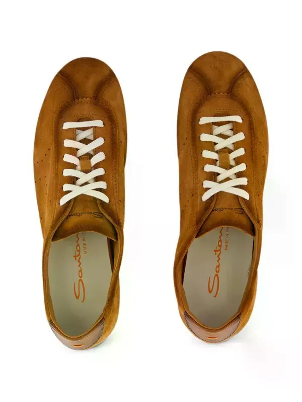 Santoni Suede Low-top Sneakers