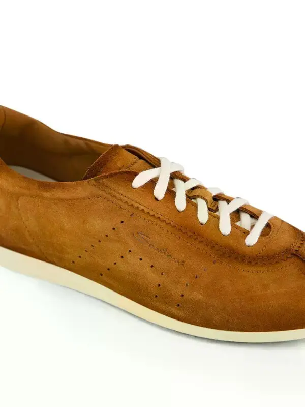 Santoni Suede Low-top Sneakers