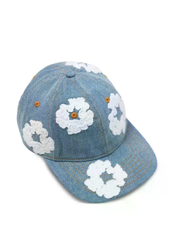 DENIM TEARS Cotton Wreath Denim Cap