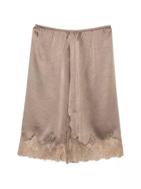 Citizens Of Humanity Lace-trim Mini Skirt - Neutrals