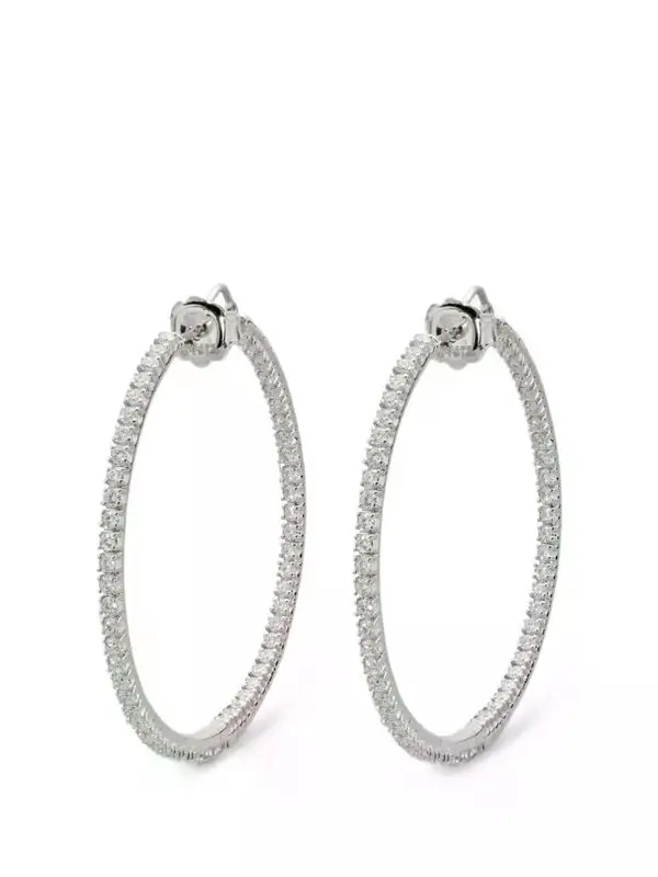 MATTIA CIELO Rugiada Diamond Hoop Earrings