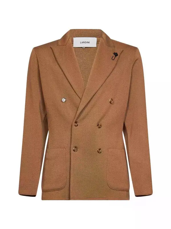 LARDINI Double-breasted Peak-lapel Blazer