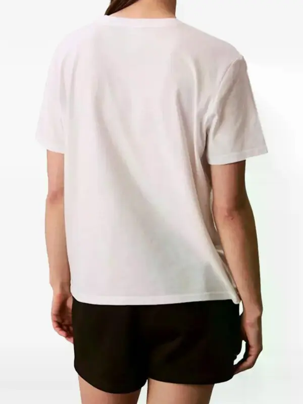 Calvin Klein Logo-print Short-sleeve T-shirt - White