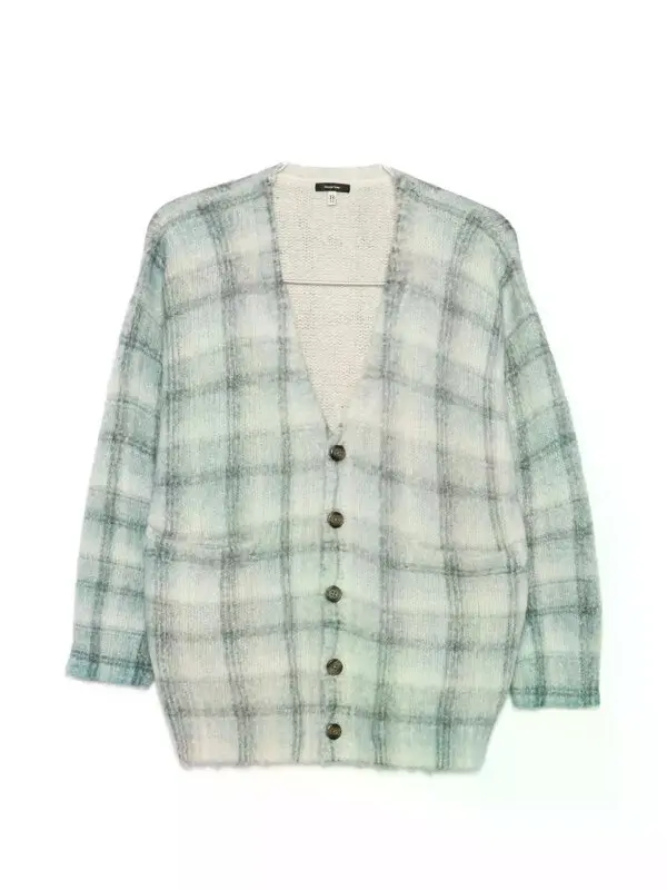 R13 Plaid-pattern Cardigan