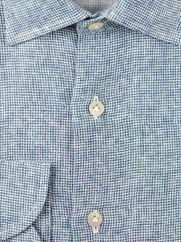 BORRIELLO NAPOLI Houndstooth-pattern Shirt