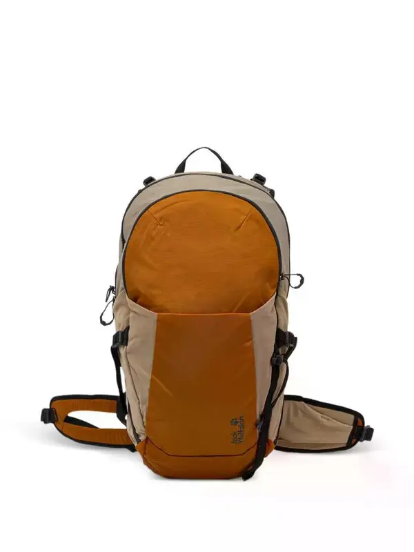 JACK WOLFSKIN Echotrek Shape 25 Colour-block Buckled Backpack - Orange